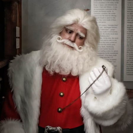 Santa Tim Allen film beard and hair,realistic fake curly beard ...