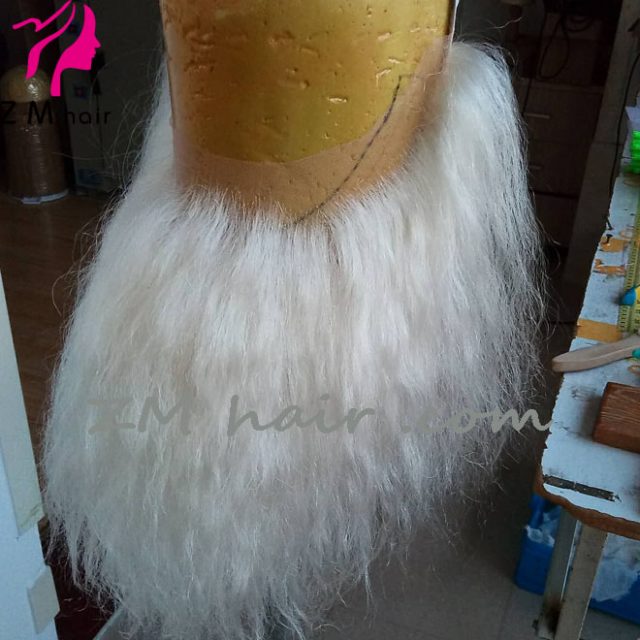 Big curly fake realistic lace santa beard set B-07 - ZM hair