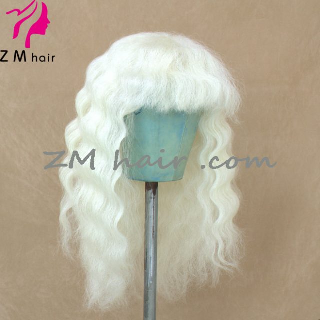 Valuable adjustable yak hair wavy mrs santa claus wig Mrs-03 - ZM hair