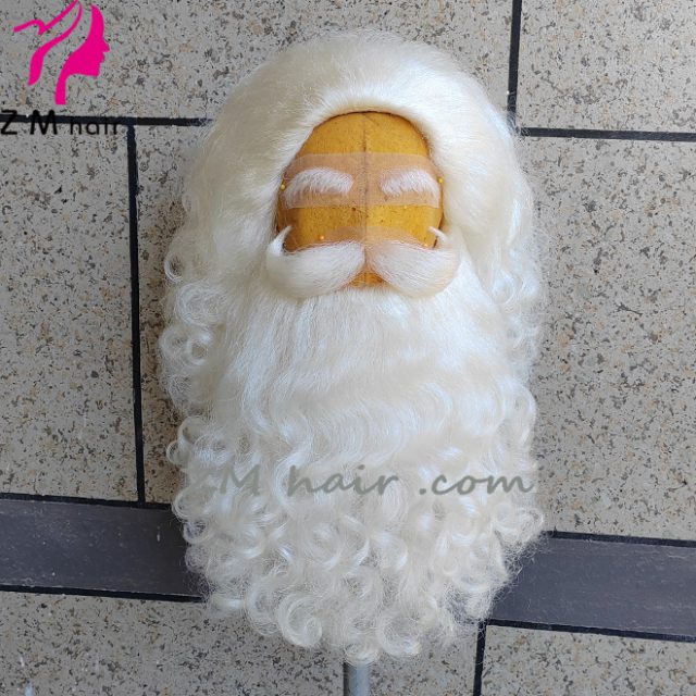 Valuable adjustable yak hair wavy mrs santa claus wig Mrs-03 - ZM hair