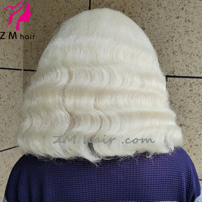 Yak hair Sinterklaas wig and beard set Y-29 ( Medium length) - ZM hair